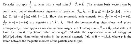 solved consider two spin 1 2 particles with a total spin s