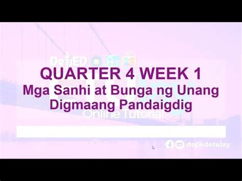 Mga Sanhi At Bunga Ng Unang Digmaang Pandaigdig Grade 8 Araling