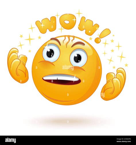 Emoticon Sorpreso Immagini Vettoriali Stock Alamy