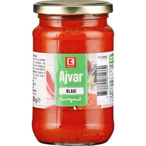 Ajvar blagi ili ljuti K Classic 350 g Kaufland Akcija Njuškalo