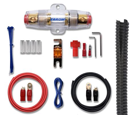EBROM Batteriekabel Vollkupfer Car Hifi Kabel Set 10mm2 16mm2 25mm2