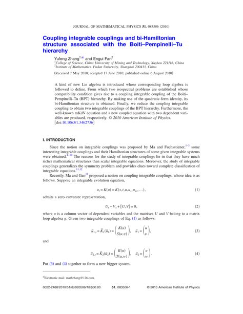 pdf coupling integrable couplings and bi hamiltonian structure associated with the boiti