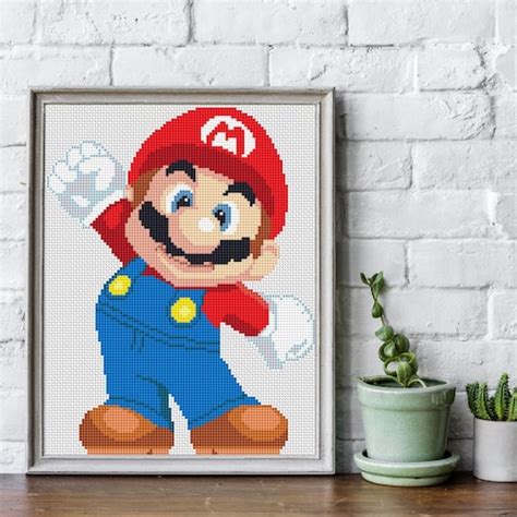 Super Mario Bros Cross Stitch Pattern Pdf Format Etsy
