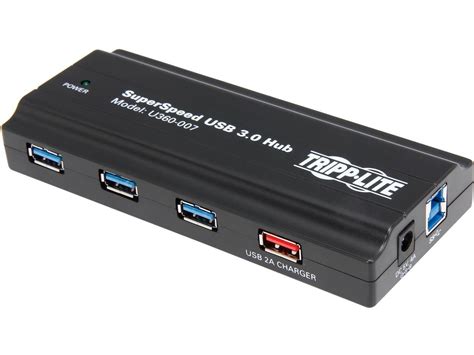 Tripp Lite 7 Port USB 3 0 SuperSpeed Hub With Dedicated 2A USB Charging