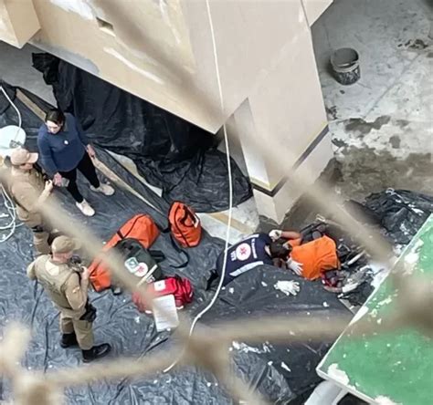 Pintor sobrevive após cair do sétimo andar de prédio em SC Portal