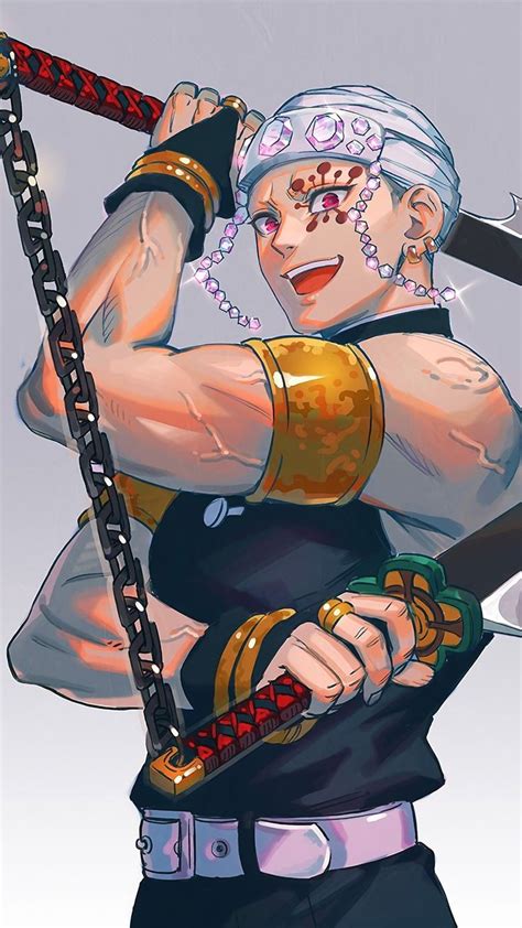 Uzui Tengen Wallpaper Demônio em desenho Anime Personagens de anime