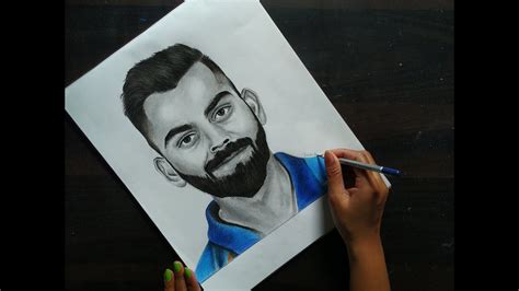 How To Draw Virat Kohli Virat Kohli Pencil Skecth Drawing Easy Step By