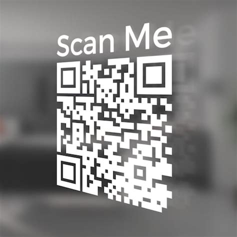 Custom QR Code Vinyl Decal Storefront Business Car Etsy