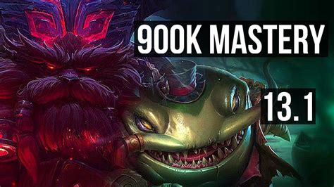ORNN Vs TAHM TOP 5 1 12 900 Games 900K Mastery EUW Diamond