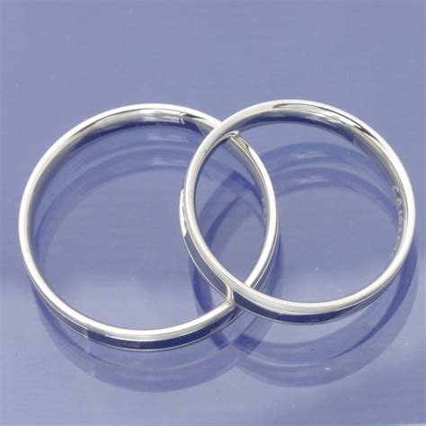 Eheringe Shop Schmale Weissgold Trauringe P6064908