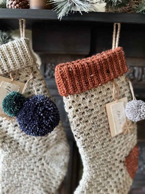 Easy Crochet Stocking Pattern Using The Granny Stitch Hanjan Crochet