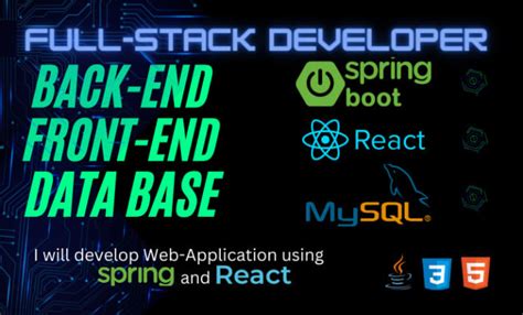 develop a full stack web app using spring boot and react by omeraharon fiverr