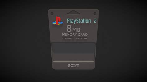 Memory Card PlayStation 2 3D Model By Raphael Frei Raphafrei