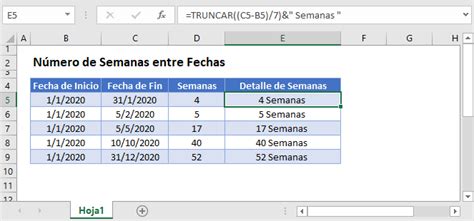 N Mero De Semanas Entre Fechas En Excel Y Google Sheets Automate Excel