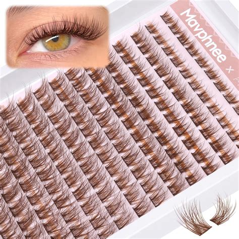 Amazon Brown Lash Clusters Natural Lash Extensions Wispy Eyelash