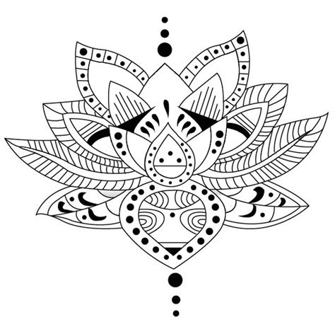 Dibujos De Flor De Loto Para Colorear E Imprimir