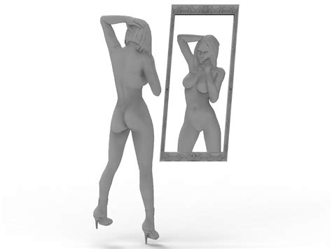 D File D Model Stl File For Cnc Router Laser D Printer Naked Woman