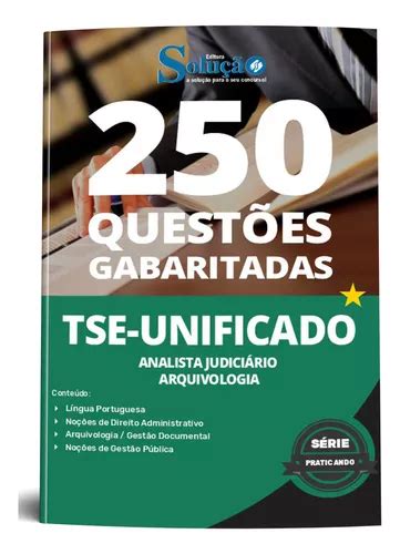 Apostila Tse 2024 Unificado Caderno De Questões Para Analista