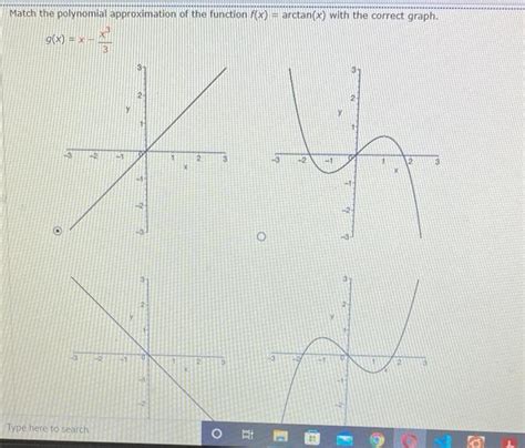 solved match the polynomial approximation of the function