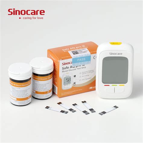 Blood Glucose Test Strips Sinocare Safe Aq PRO II 50 PCS Diabetic Test
