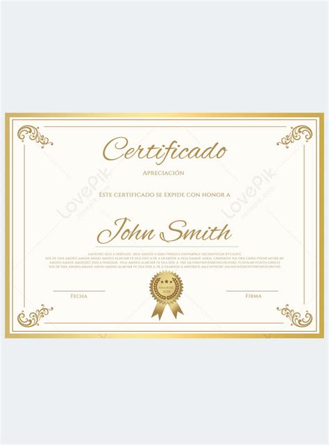Carta De Autorizaci N De Certificado De Encaje De Patr N Europeo Simple