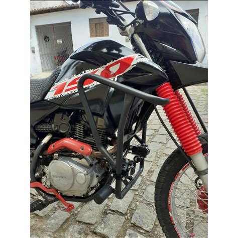 Protetor De carenagem Bros 125 150 160 Preto Fosco moto acessório