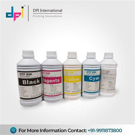 Epson CMYK Dtf White Ink For Fabric Packaging Size 1Liter At Rs 1500