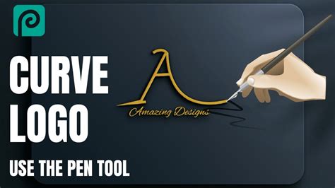 How To Create A Curve Logo Using Pen Tool On Photopea Beginners Guide