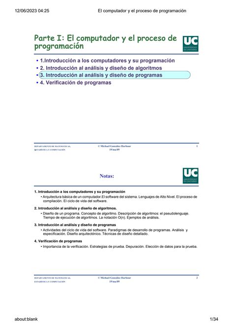 SOLUTION El Computador Y El Proceso De Programaci N Studypool