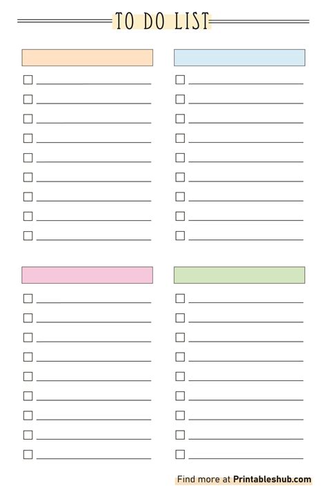 Free Printable Blank To Do List Template PDF In 2024 Packing List