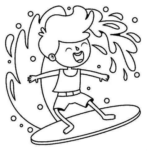 Desenhos De Surf Para Colorir Bora Colorir