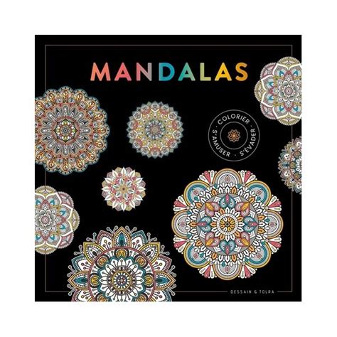 Black Coloriage Mandalas Livre Creastore