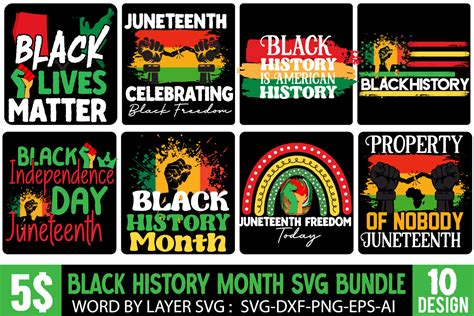 Black History Month SVG Bundle Graphic By Ranacreative51 Creative Fabrica