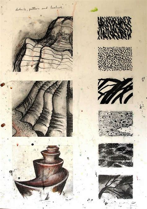 Charcoal Drawings Of Shells Gcse Art Sketchbook Sketchbook Layout A