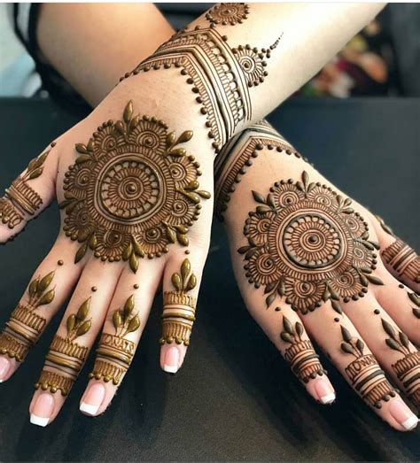Bridal Mandala Mehndi Designs For Back Hand K4 Fashion