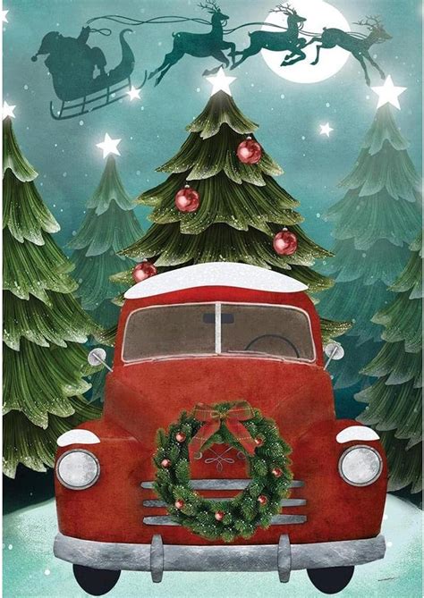 Amazon NAIMOER Red Truck Diamond Art Kits For Adults DIY 5D