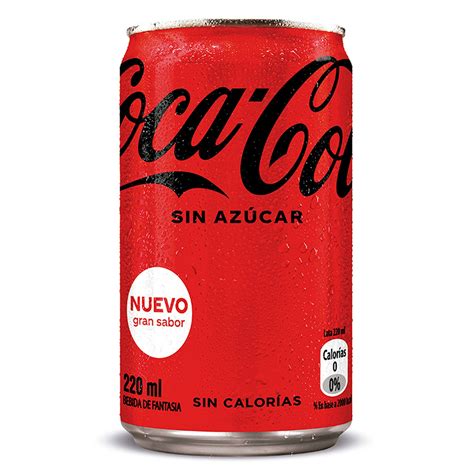 Bebida gaseosa Coca Cola Sin Azúcar Lata 220 ml