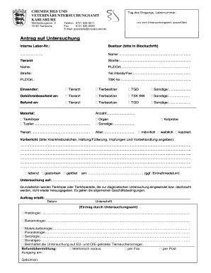 Ausfüllbar Online ua bw Antrag auf Untersuchung Untersuchungs mter BW