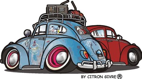 VW Cartoons Vw Art Desenhos De Carros Desenhos De Fusca E Fusca