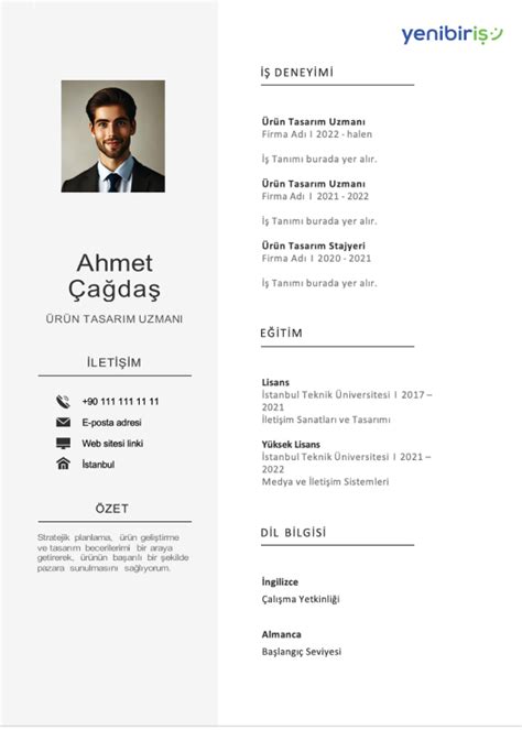 CV Hazırlama ve CV Örnekleri Yenibiriş