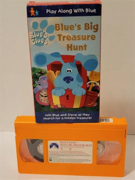 NICK JR BLUES Clues Big Treasure Hunt VHS Video Tape Nickelodeon RARE