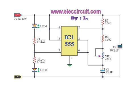 Ic Led Flasher Circuit