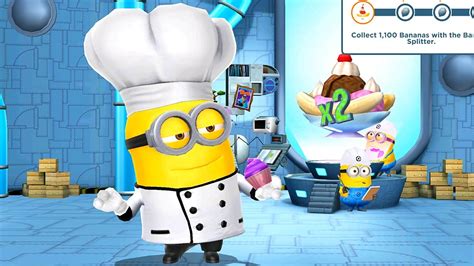 Minion Rush Lvl 852 Collect Bananas With Banana Splitter Baker And