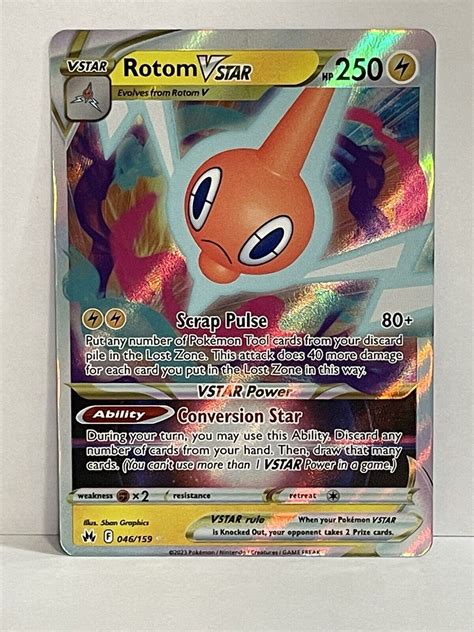 Rotom VSTAR 046 159 Crown Zenith Pokémon TCG Ultra Rare Mint