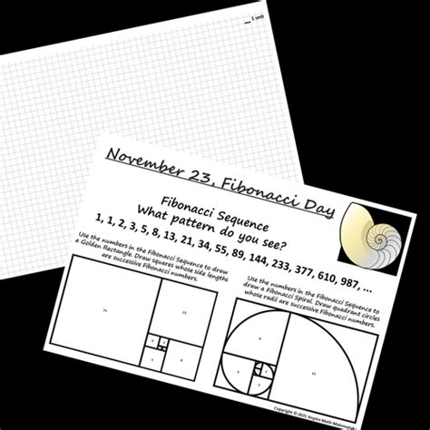 fibonacci math and art project fibonacci sequence spiral rectangle golden ratio