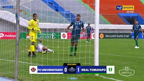Final del primer tiempo Real Tomayapo está venciendo a FC