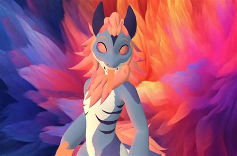 Blue Ember Retexture For Wickerbeast King Vrchat Avatar By