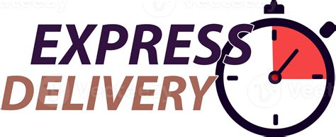Express Delivery With Stopwatch Icon Concept For Service Order Fast