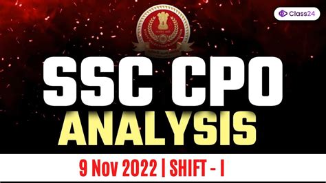 Ssc Cpo Exam Analysis November Shift Ssc Cpo Answer