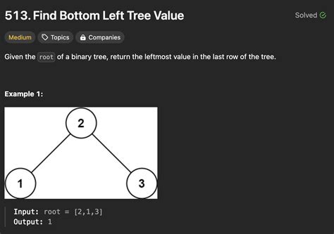 2024 Day 60 Leetcode 513 Find Bottom Left Tree Value